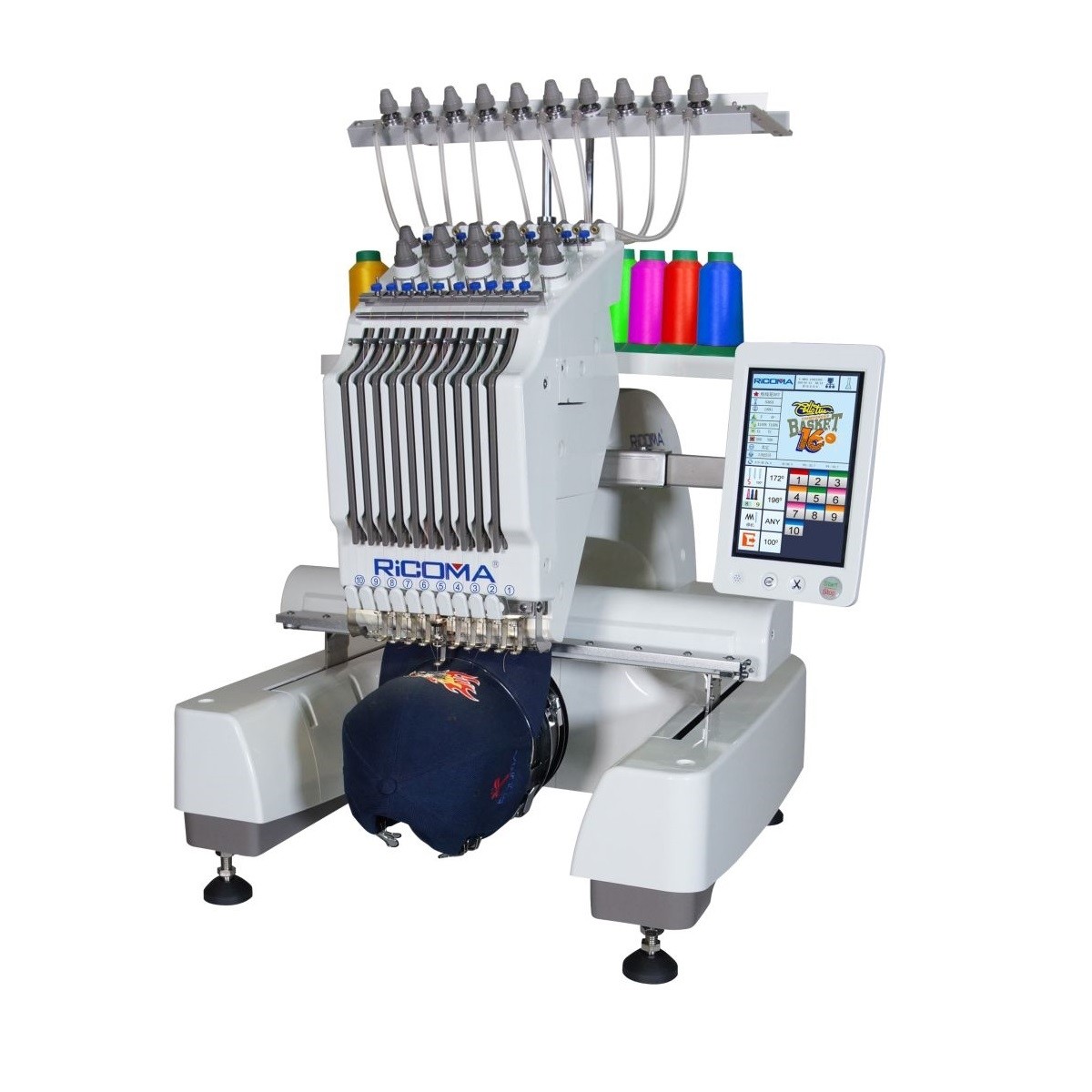 Masina de brodat cu 1 cap si 10 ace Ricoma EM-1010