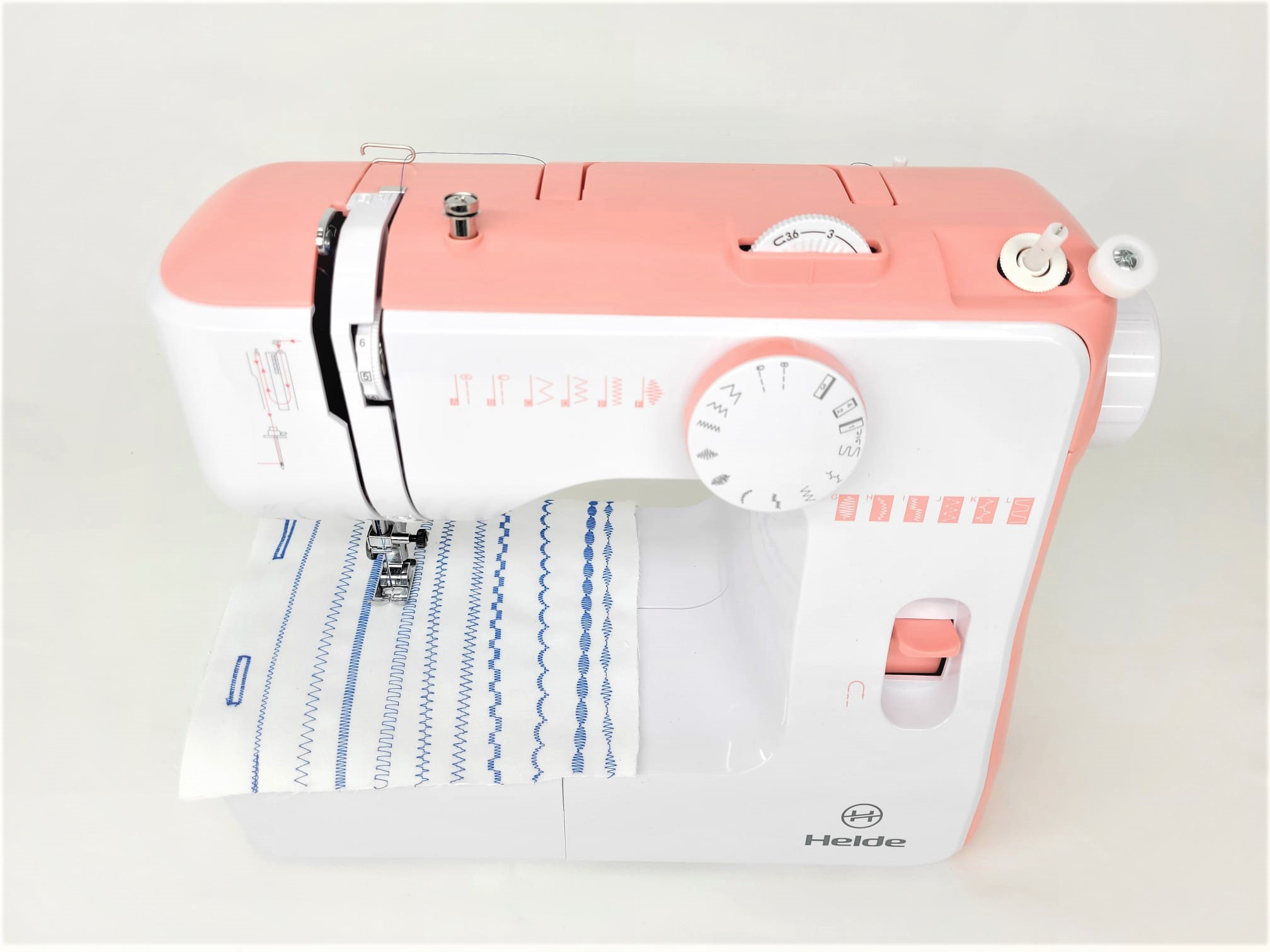 Masina de cusut multifunctionala Helde 588 Pink